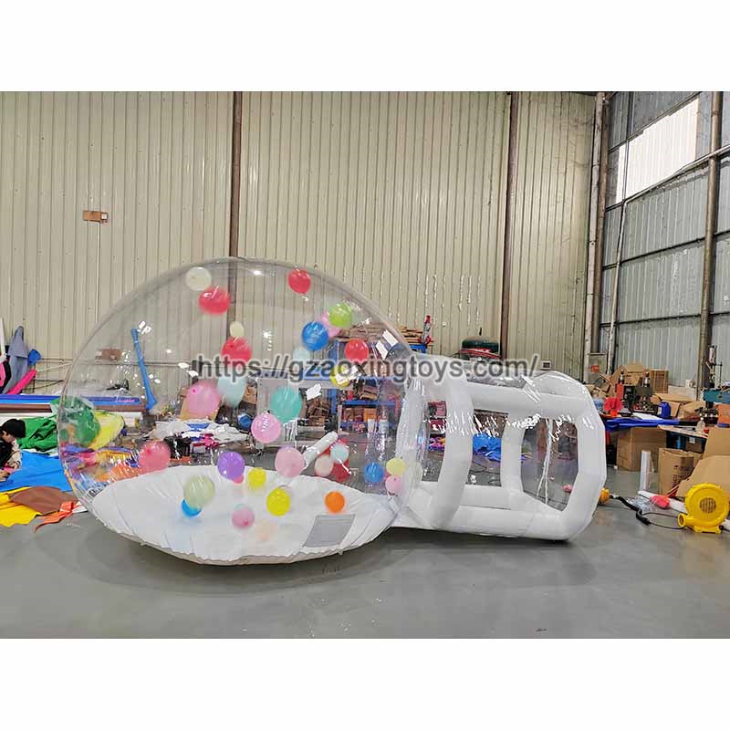 Outdoor Transparent PVC Double Rooms Inflatable Bubble Tent Camping ...
